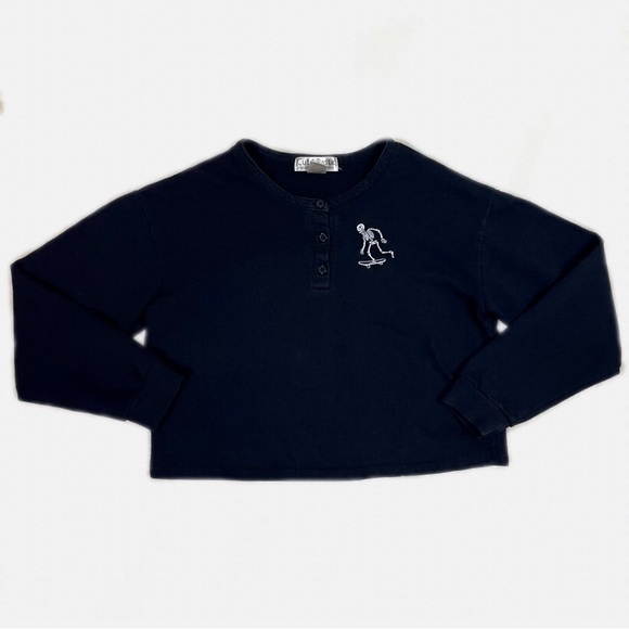 Tops | Cut Paste Skeleton Top | Poshmark